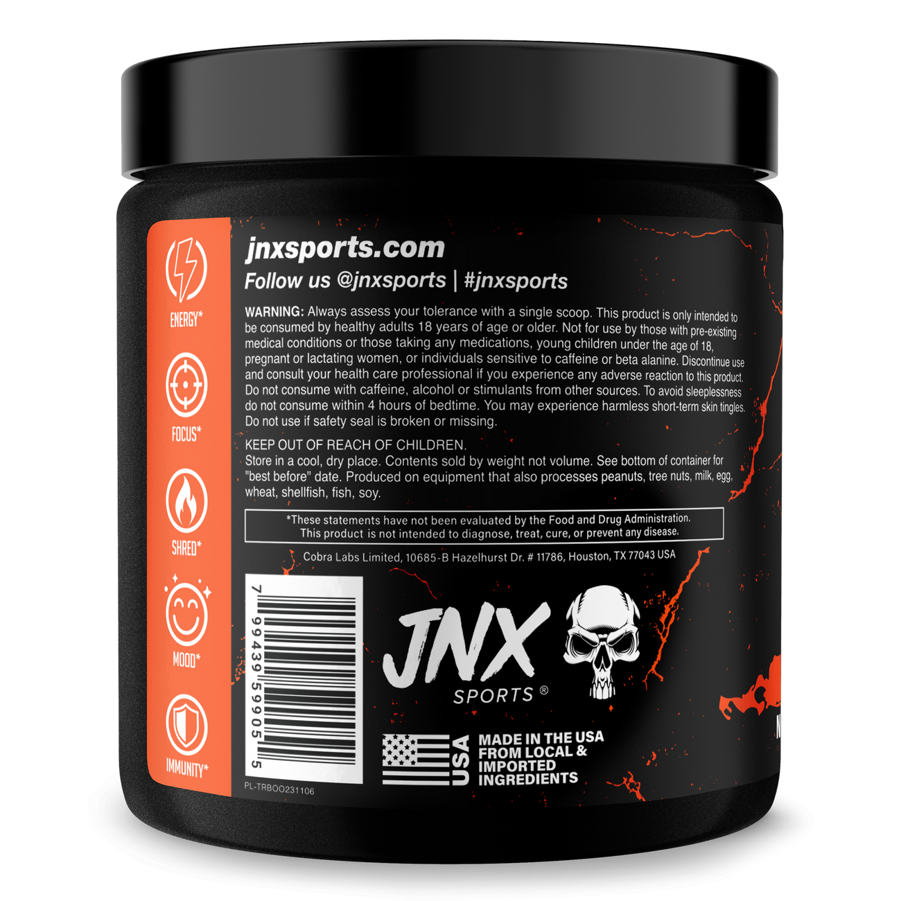 The Ripper! Fat Burner Pre-Workout | JNX Sports