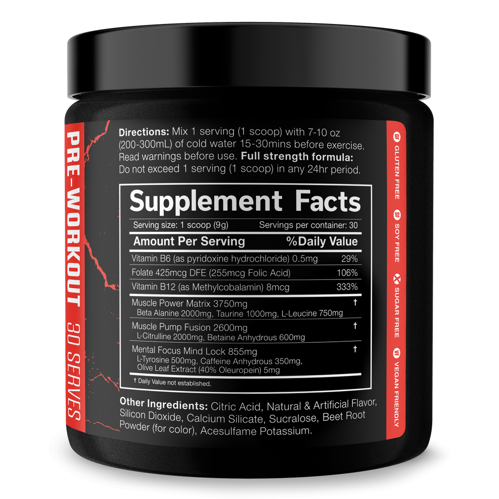 The Shadow! Max Strength Pre-Workout | JNX Sports